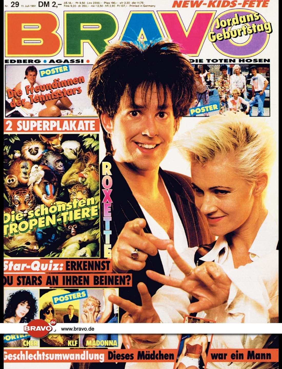 BRAVO Titelbilder - 1991 | BRAVO Titelbilder - 1991 | BRAVO