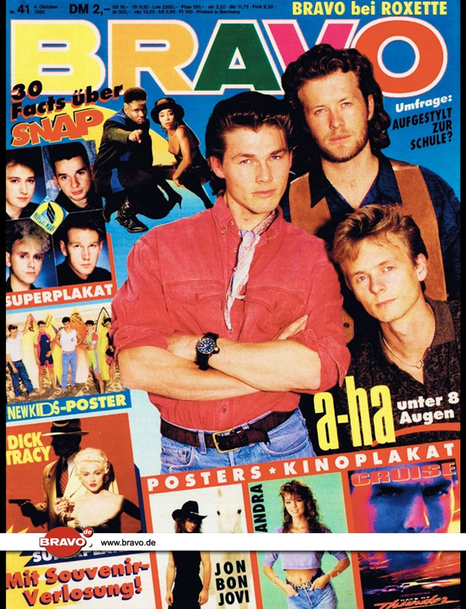 BRAVO Titelbilder - 1990 | BRAVO Titelbilder - 1990 | BRAVO